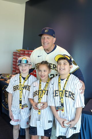 Three young patients get VIP experience at Brewers Spring Training ...