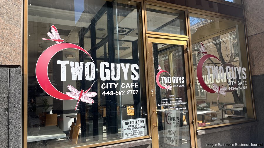 Two Guys Grill & Pub opens cafe in downtown Baltimore - Baltimore ...