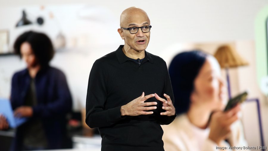 Microsoft CEO Satya Nadella calls for deliberate AI choices - Puget ...