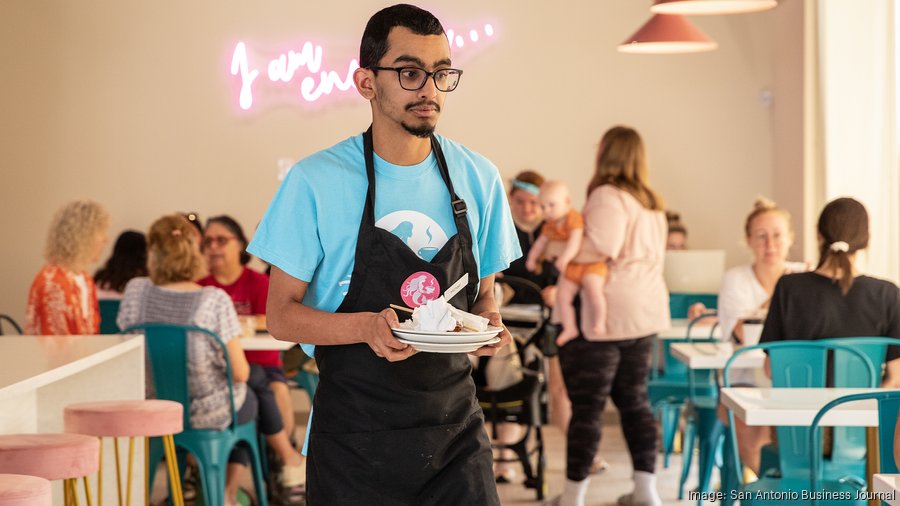Down syndrome entrepreneur opens inclusive Mermaid Cafe - San Antonio ...