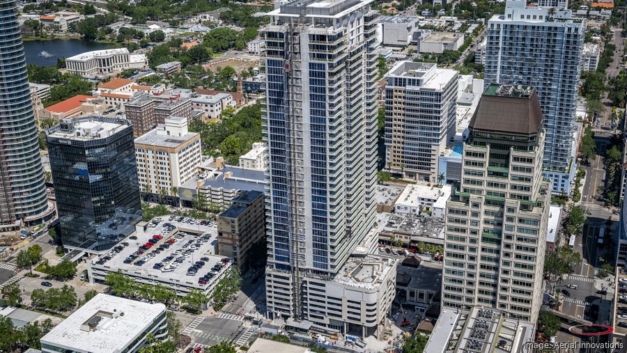 Tampa Bay construction aerial photography from Midtown Tampa to ...