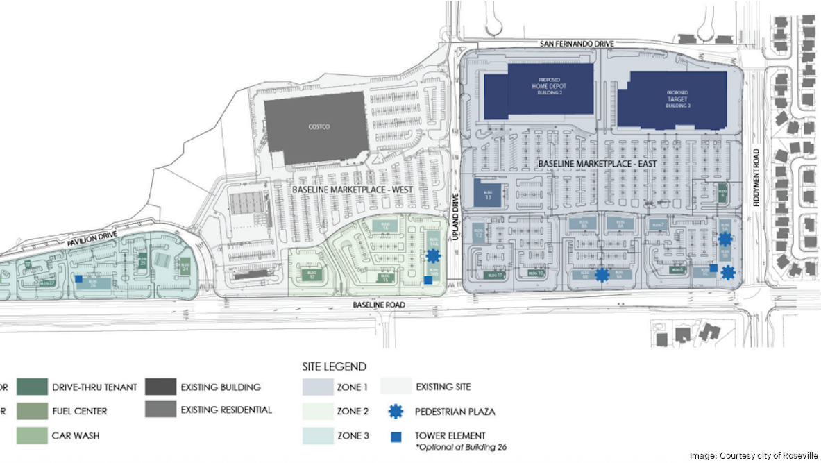 Home Depot, Target proposed for Baseline Marketplace in Roseville ...