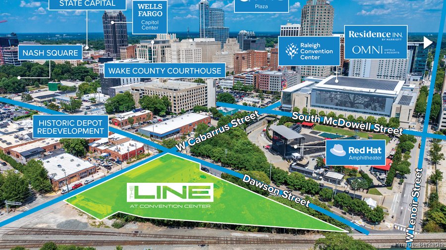Downtown Raleigh site near Red Hat Amphitheater for sale - Triangle ...