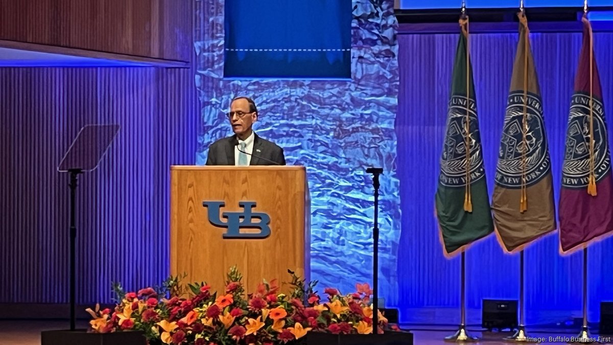 UB President Tripathi delivers final State of University address ...