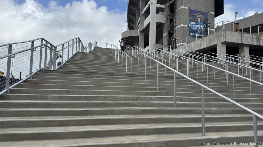 EverBank Stadium upgrades begin with new grand staircase - Jacksonville ...
