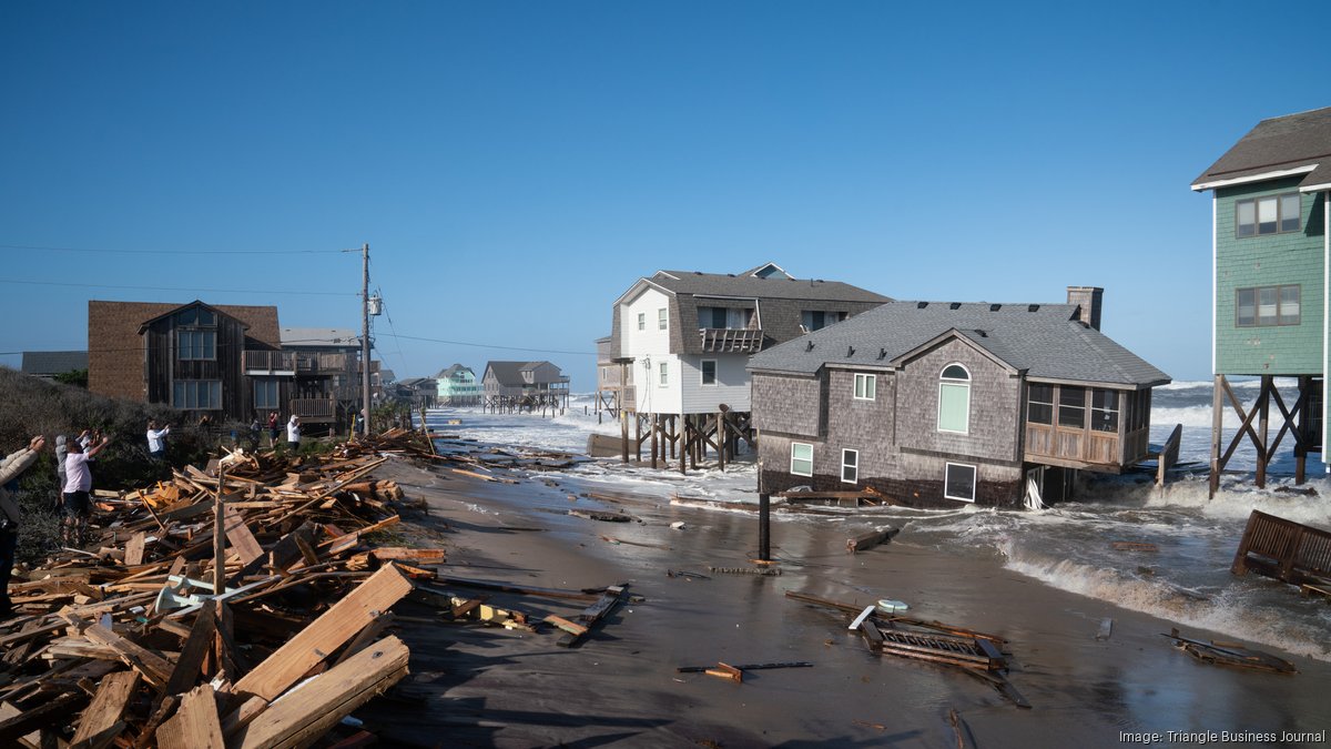 Outer Banks village loses 8 homes to ocean, more at risk - Triangle ...
