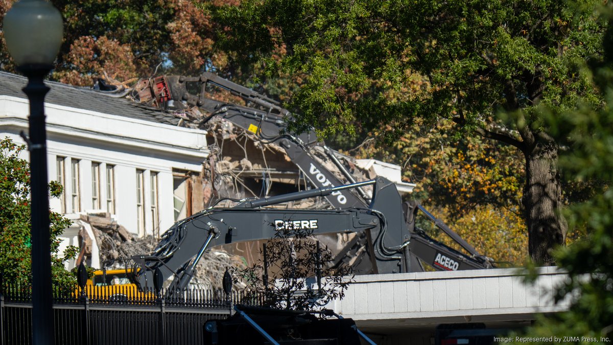 White House East Wing demolition puts ACECO in hot seat - Washington Business Journal