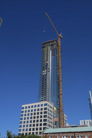 1072 West Peachtree in Atlanta nears topping out - Atlanta Business ...