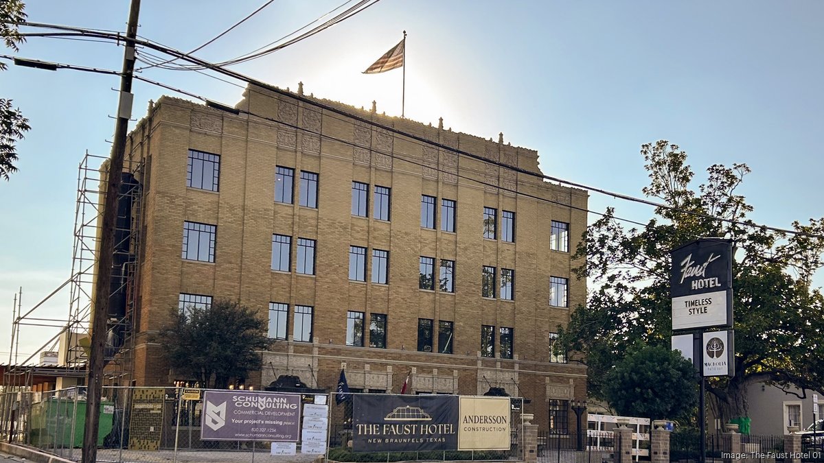 Faust Hotel in New Braunfels to reopen spring 2026 - San Antonio ...