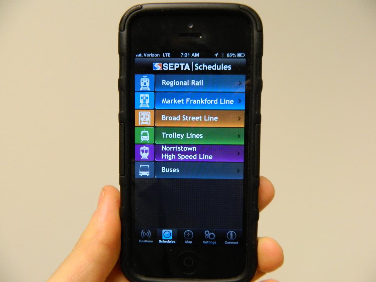 SEPTA's new iPhone app tells you train is late in real time ...