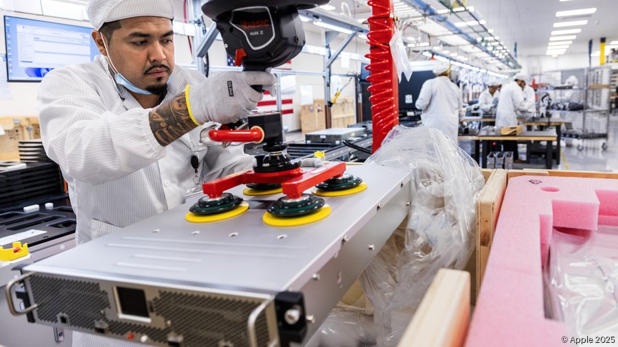 Apple's Houston factory begins shipping out AI servers - Houston ...