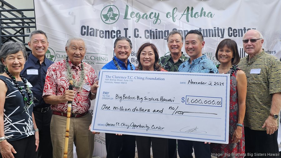 Clarence T.C. Ching Foundation donates $1M to Big Brothers Big Sisters ...