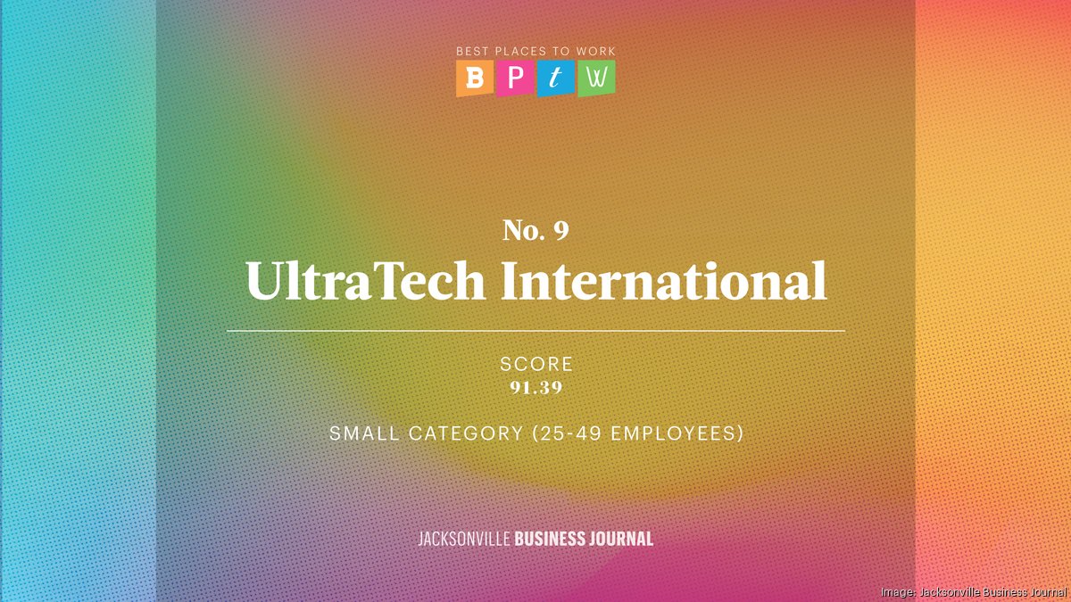 Best Place to Work: UltraTech International - Small (25 - 49 ...