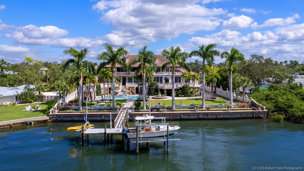 Sarasota waterfront estate with gilded millwork is for sale - Tampa Bay ...