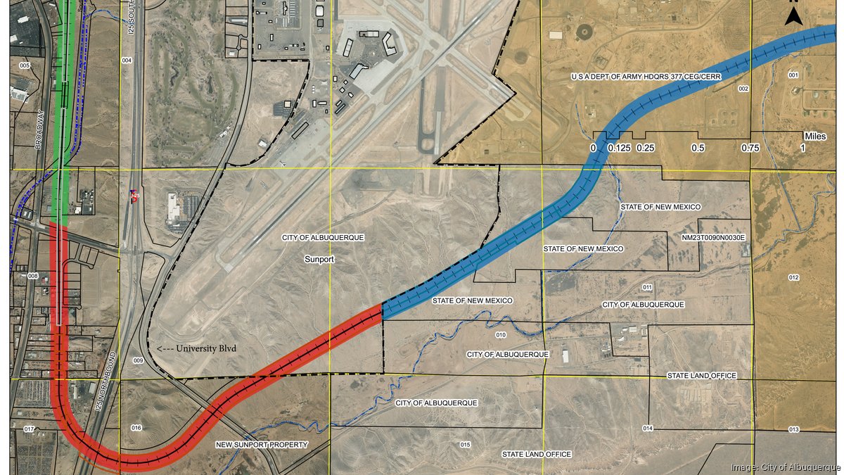 Albuquerque Sunport rail spur reactivated after rehabilitation ...
