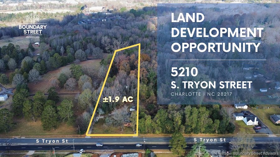 South Tryon site near lower South End hits market - Charlotte Business ...