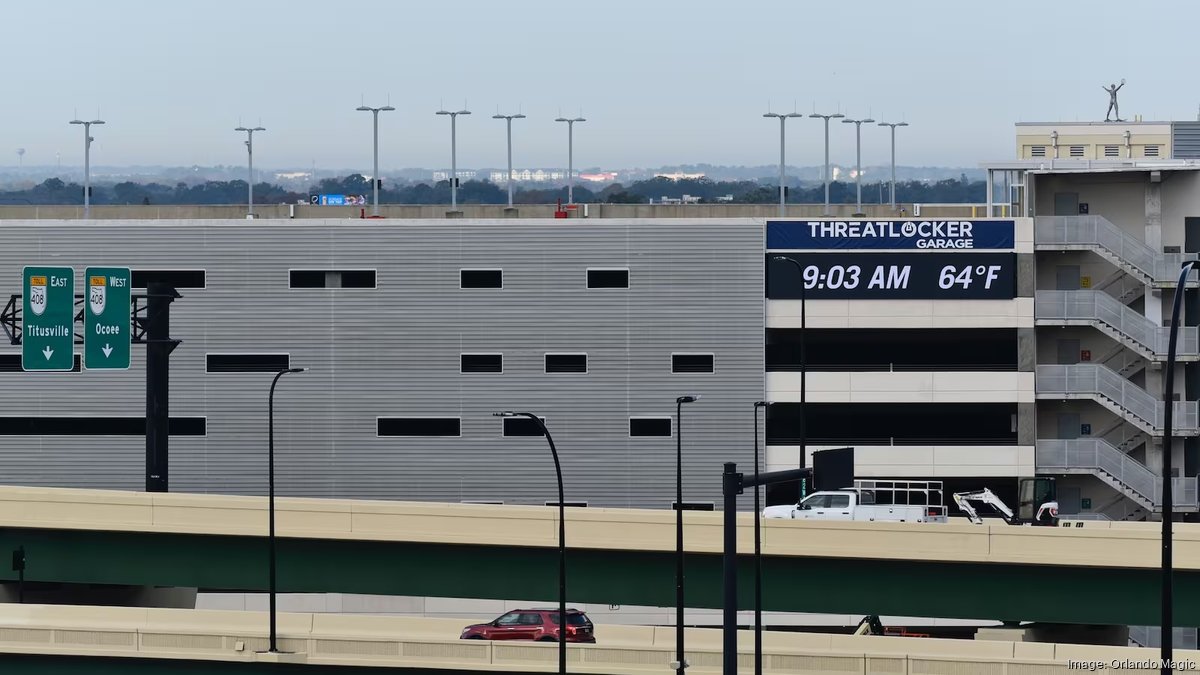 ThreatLocker rebrands Orlando Magic parking garage - Orlando Business ...