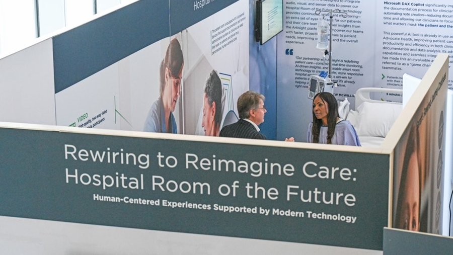 Atrium Health's "hospital room of the future” enables virtual bedside ...