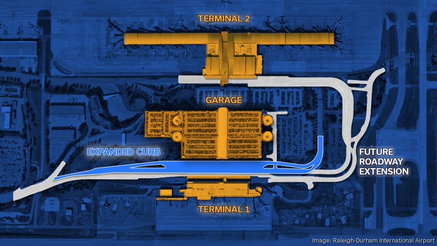 RDU airport's $175M road project to reshape terminal access - Triangle ...