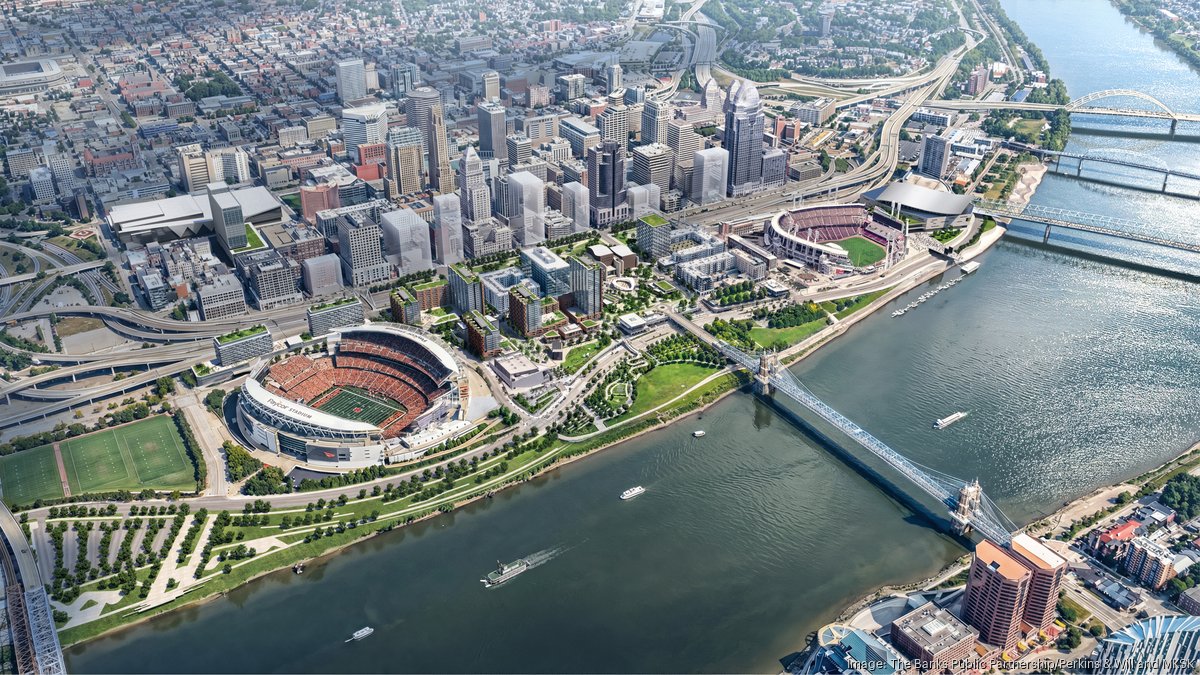 Cincinnati Banks riverfront plan targets $800M development - Cincinnati ...