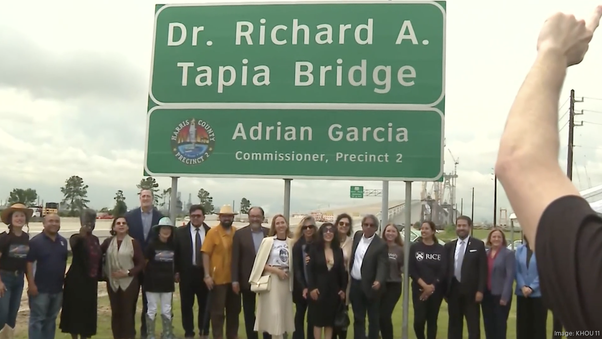 Dr. Richard A. Tapia Bridge sign unveiled at Houston Ship Channel ...