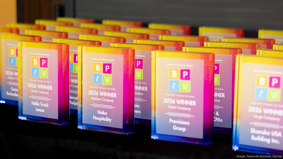 Nashville bptw top scores for 2026 revealed - Nashville Business Journal