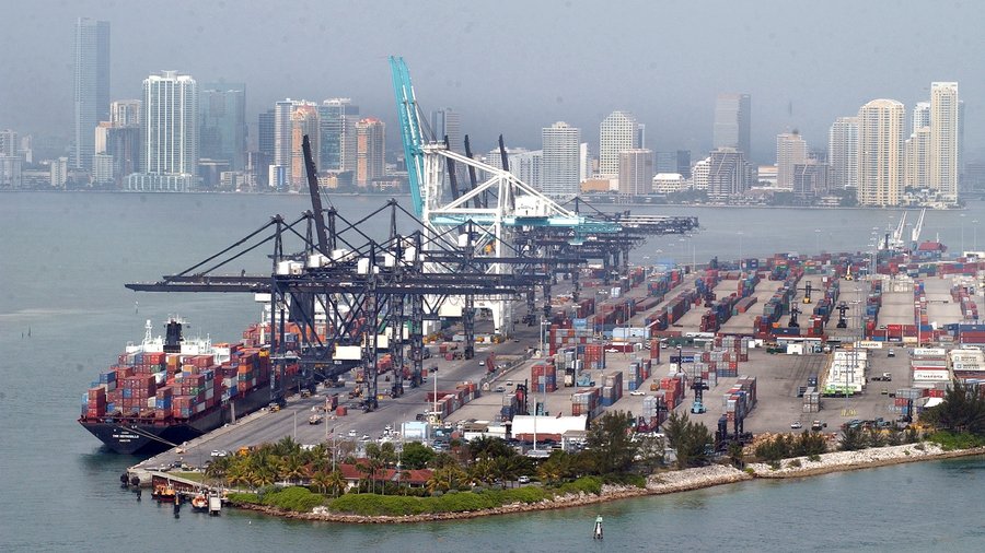 PortMiami cranes