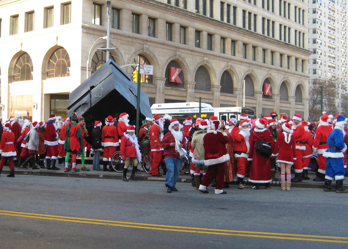 SantaCon's route narrowed down to east side of Manhattan (Video) - New ...
