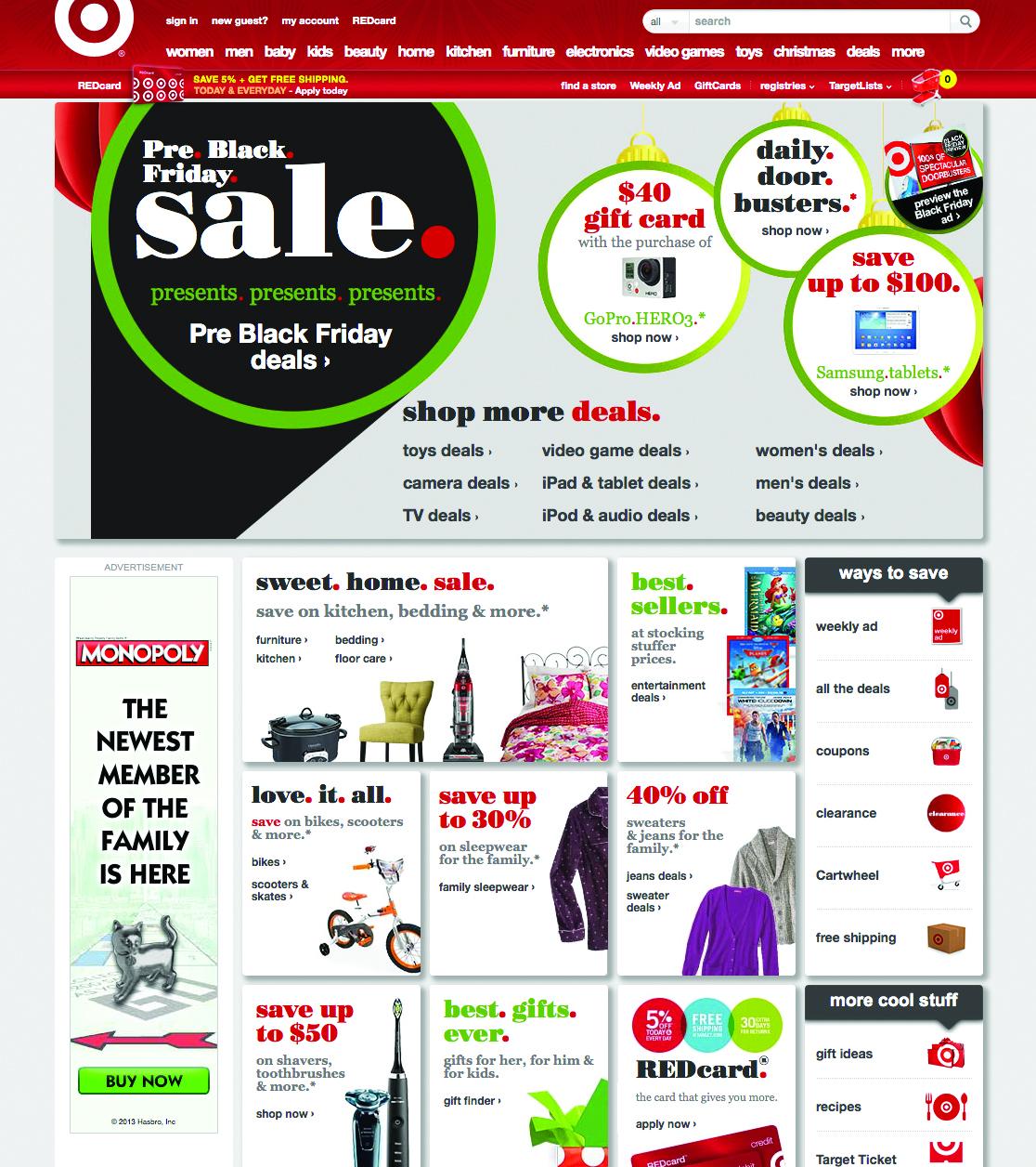 Target launched its redesigned website this fall to less-than favorable ...