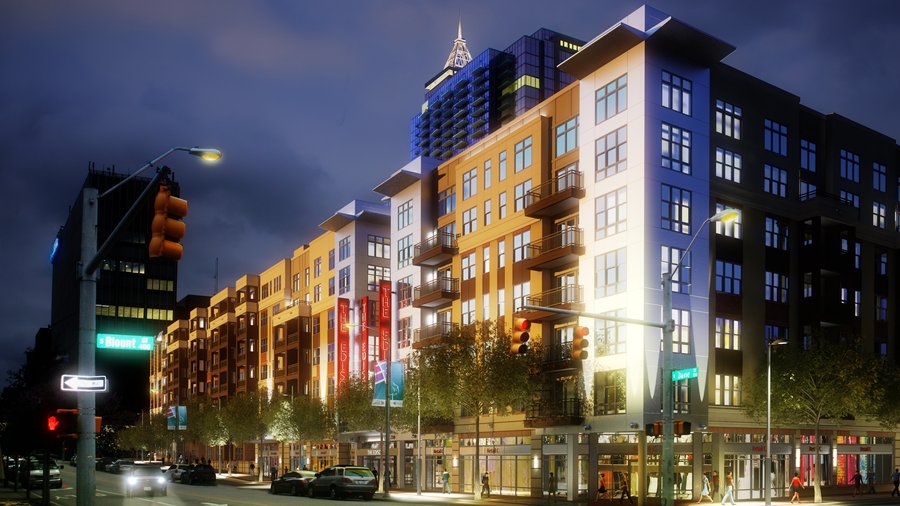 Downtown Raleigh preps for new six-story Edison apartment complex ...