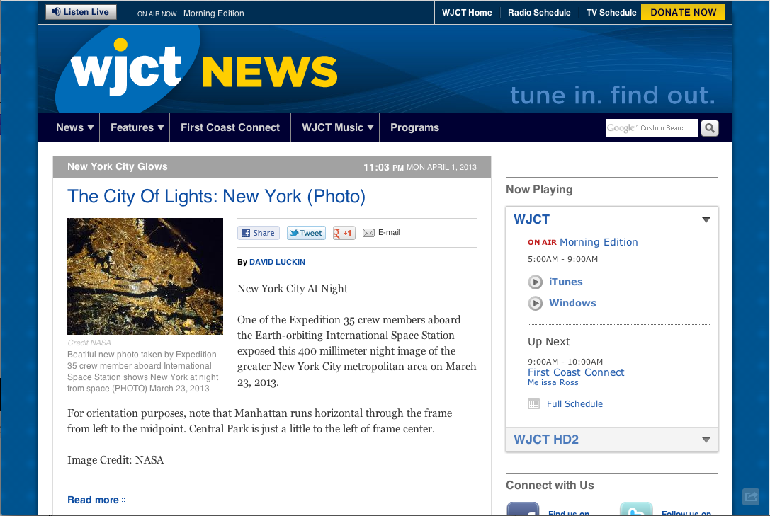 WJCT launches news website - Jacksonville Business Journal