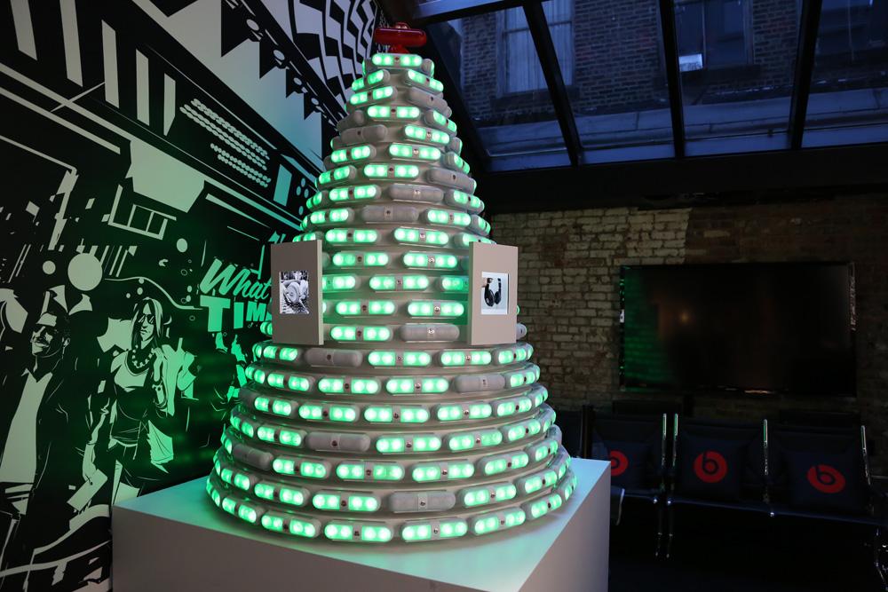 Beats by Dre flagship store Christmas tree designed by a&g labs in ...