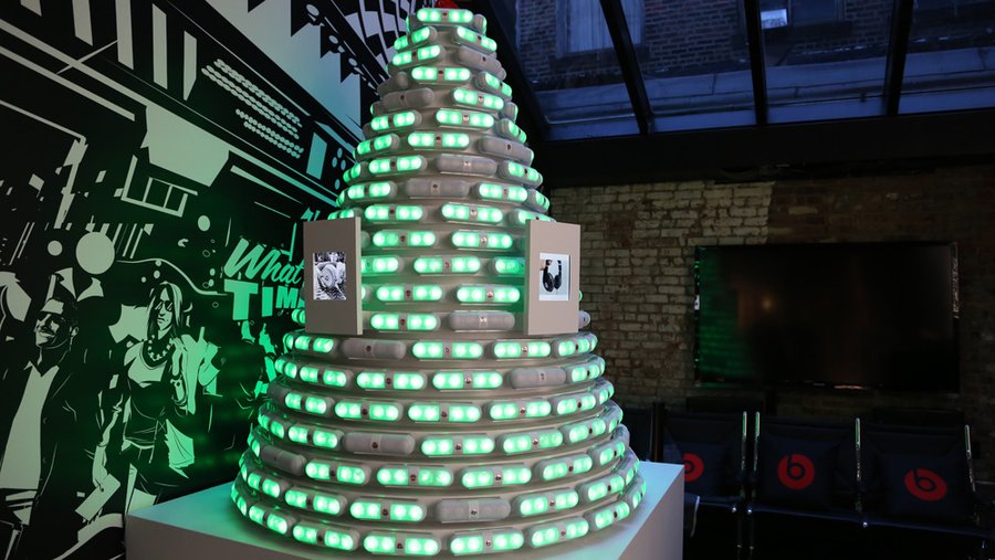 Beats by Dre flagship store Christmas tree designed by a&g labs in ...