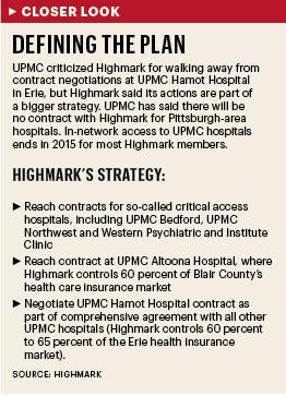 Highmark redefining UPMC contract talks in Erie - Pittsburgh Business Times