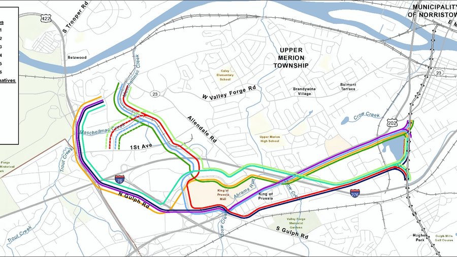 Route 202 & its challenges: SEPTA KoP rail project & trails in demand ...