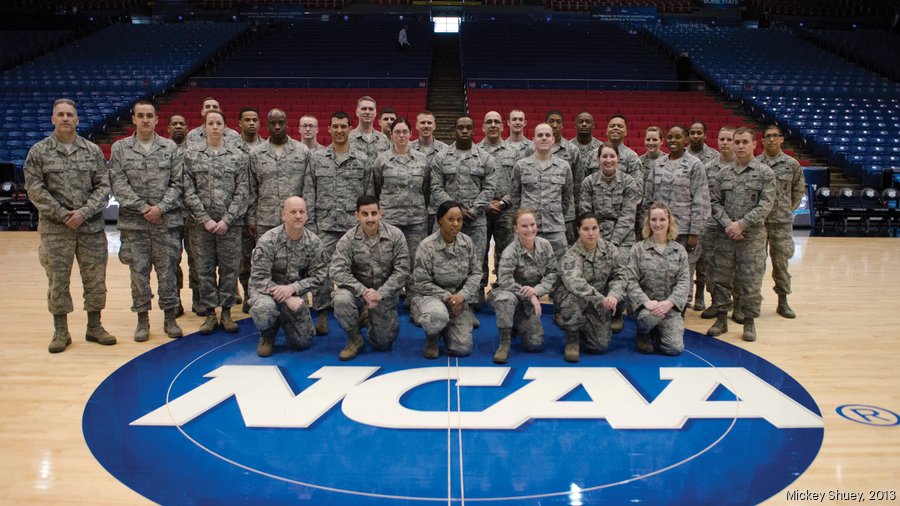 Local veterans honored at First Four games - Dayton Business Journal