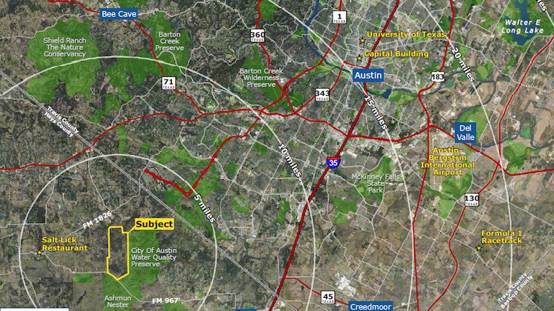 Land Advisors market 100-acre lots near Austin in Hays County - Austin ...