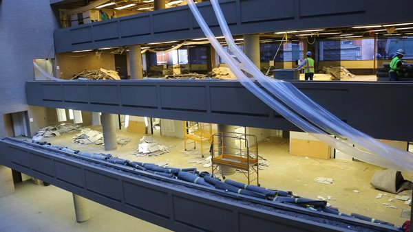 See how workers are gutting the 580 Building to make way for luxury ...