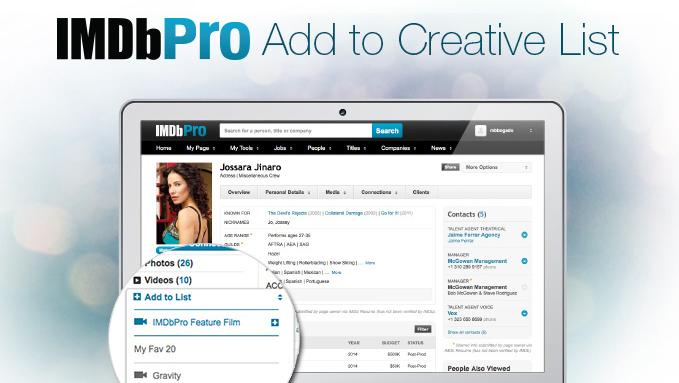 IMDbPro unveils new tools for casting directors and actors, raises ...