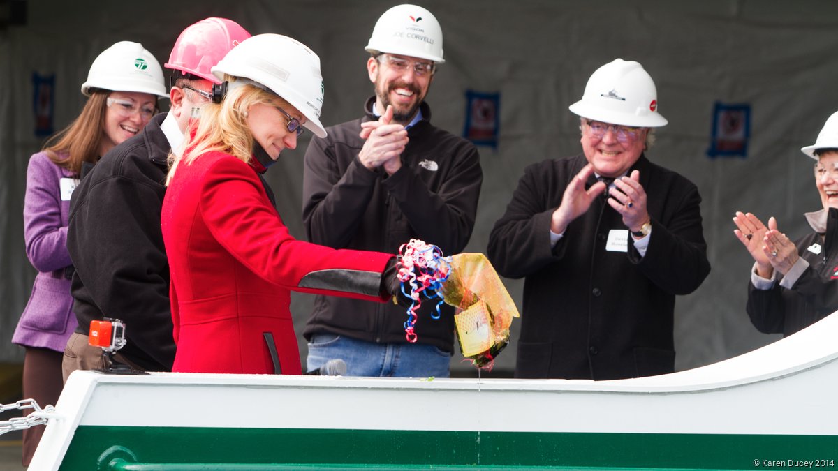 State's newest ferry, Tokitae, is christened at Seattle shipyard ...