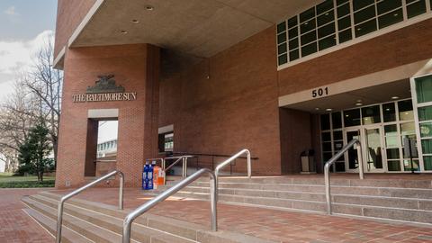 Demolition of former Baltimore Sun headquarters underway - Baltimore ...