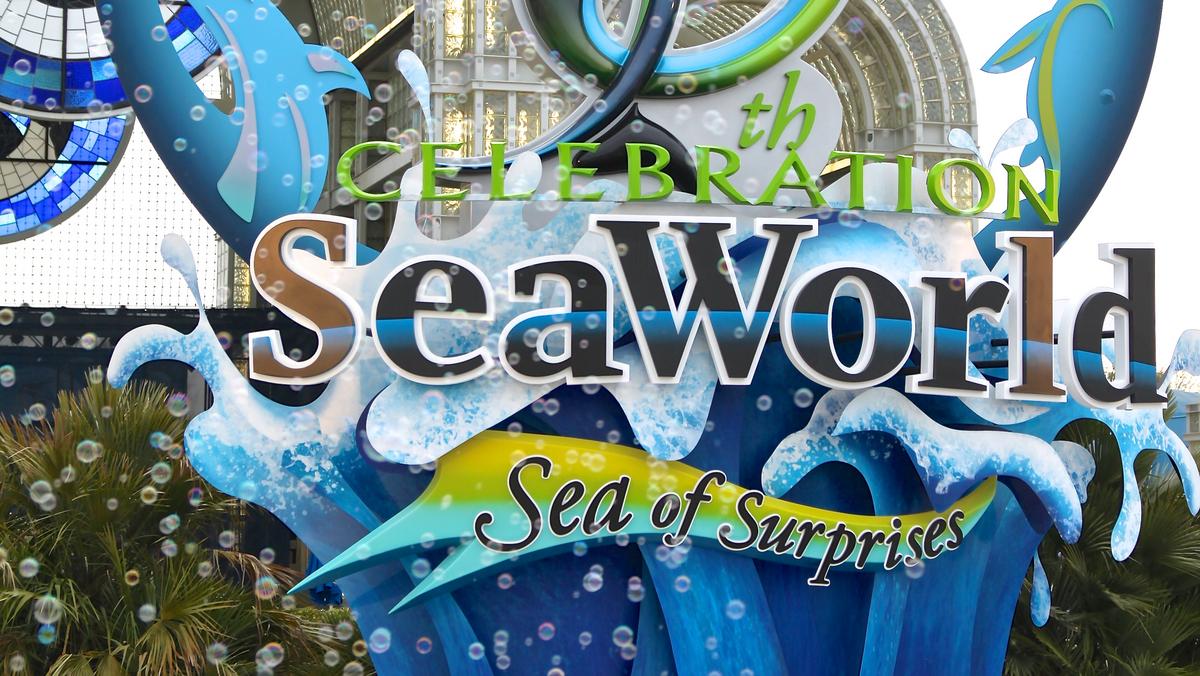 Seaworld 50th Logo SeaWorld 50th Anniversary Celebration In Orlando