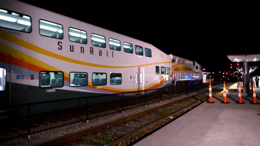 Pre-dawn party: SunRail opens the Orlando Health station - Orlando ...