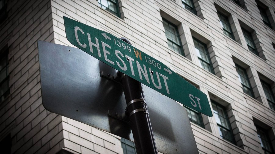 Chestnut Street Sign