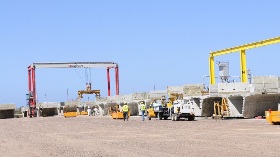 Honolulu gives first look at rail segment casting yard: Slideshow ...