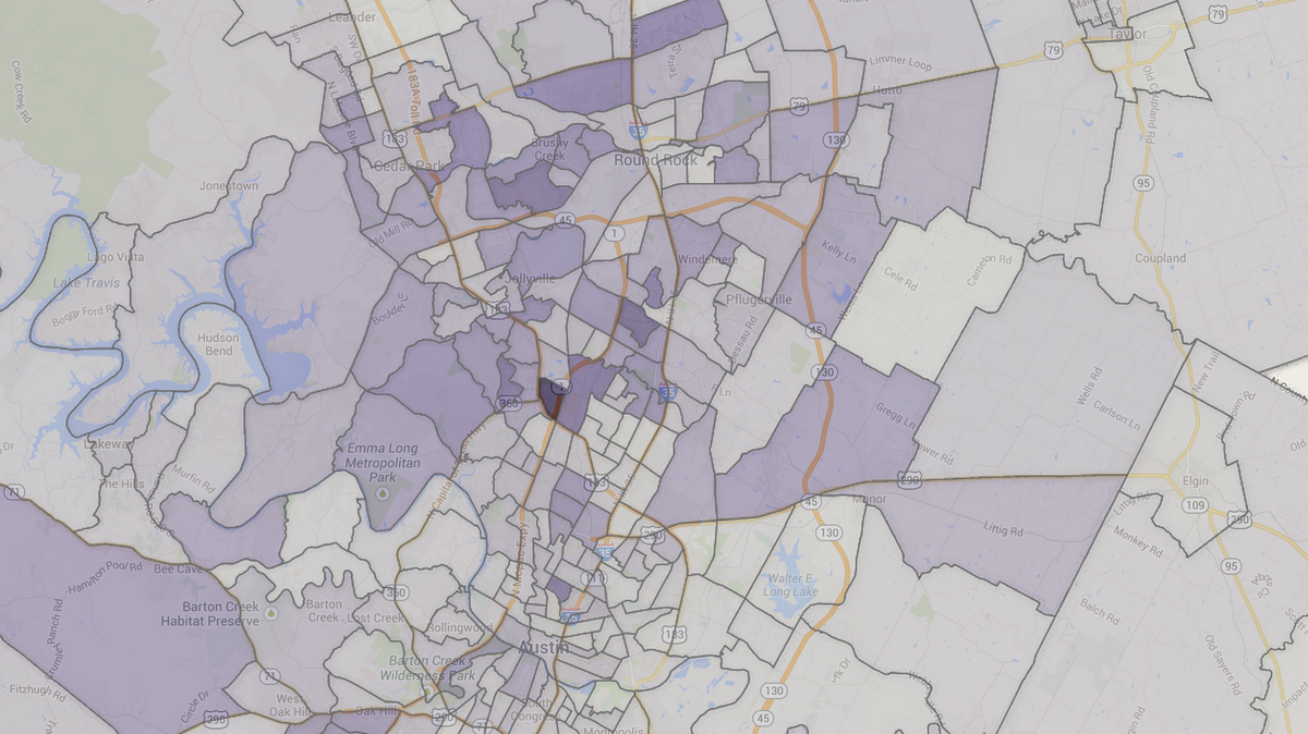 Monday Map: Where Austin's tech workers live - Austin Business Journal