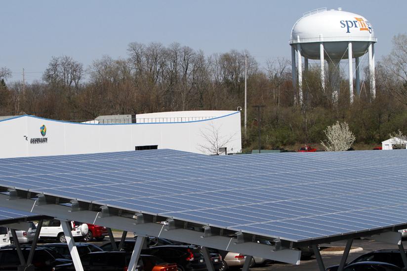 Assurant installs 6,200 solar panels at Springfield campus, built by ...