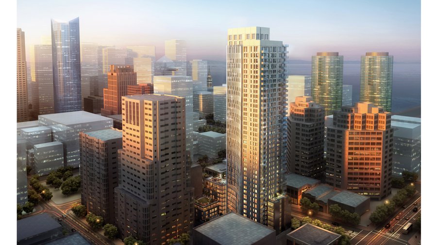340 Fremont joins cluster of luxury highrise housing under construction ...