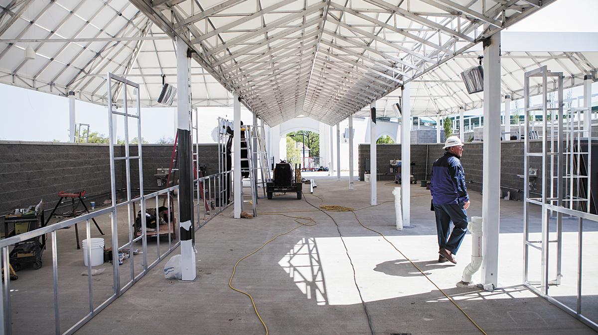 Grandstand terrace adds another amenity for many fans - Louisville ...