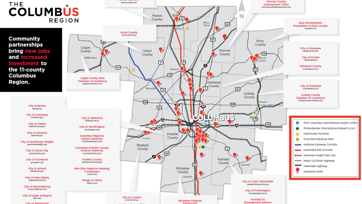 The Columbus Region Economic Market Map - Columbus Business First